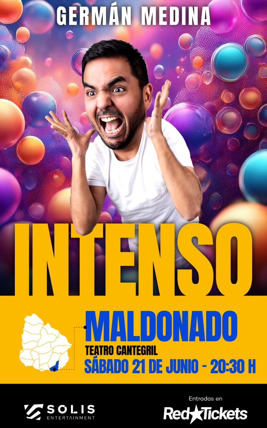 Germán Medina llega a la Sala Cantegril con su espectáculo “Intenso” | Intendencia Maldonado